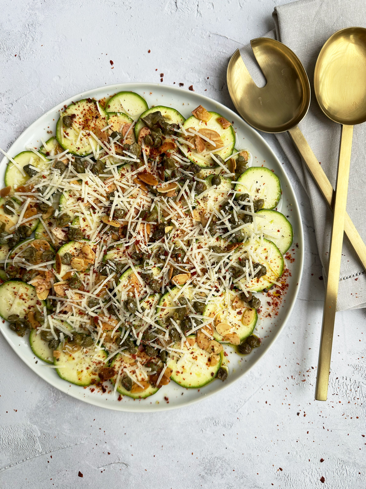 Provençal Courgette aux Câpres et Amandes – Cardamom and Dill
